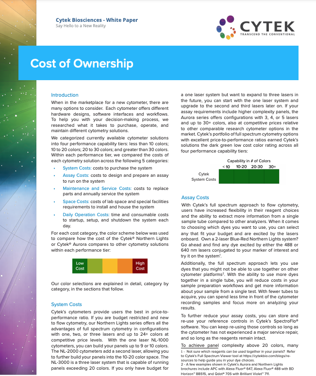 Download the Cost of Ownership White Paper